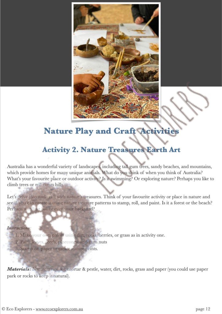 Caring for our Earth – Bush Kinder Program - Eco Explorers